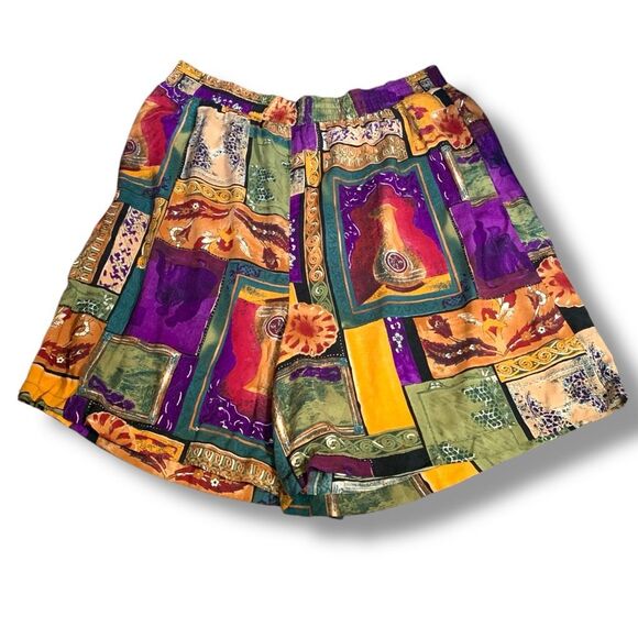 Vintage | Shorts | Vintage 9s Calich Collection Abstract Print High ...